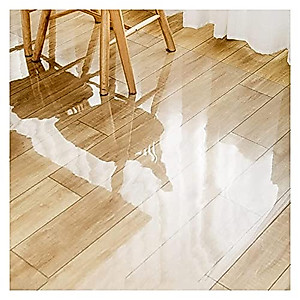 Clear PVC Desk Chair Mat Office Chair Mat for Hardwood Floor, Non-slip Entrance Door Mats, Can Be Cut,2.0mm Thick,Hardwood Floors Protection Pad for Cycling Bike/Table/Desk/Chairs,40/50/60/70/80/90/10