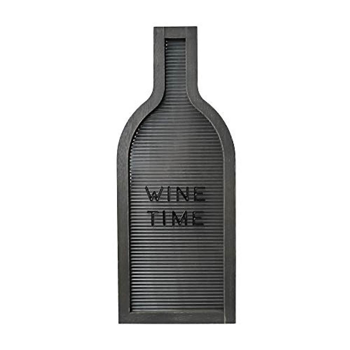 PRINZ Bar Decorative Light Up Wine Bottle Cork Holder Letter Box, Black/Brown