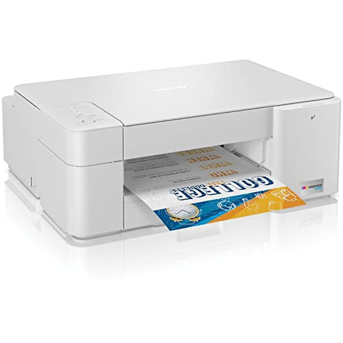 Brother MFC-J1205W INKvestment-Tank Wireless Multi-Function Color Inkjet Printer with Up to 1-Year in Box,white
