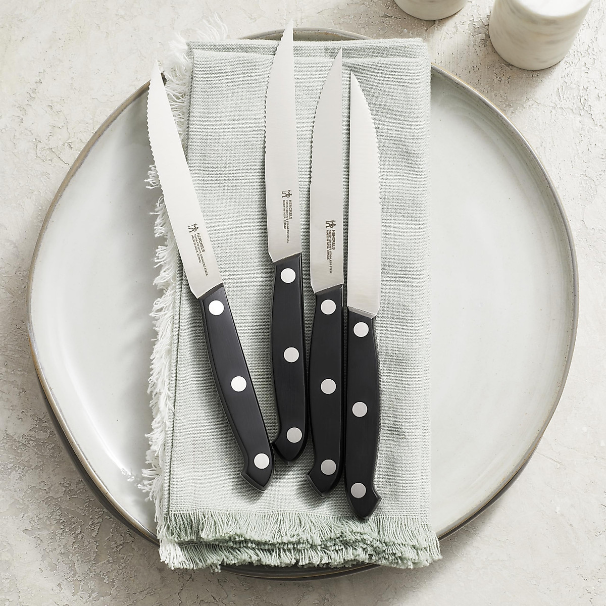 HENCKELS Prime Razor-Sharp Steak Knife Set of 4, German Engineered Informed by 100+ Years of Mastery