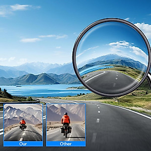 2 PCS Bike Mirror,Bike Mirror 360° Rotatable,Bike Rear Mirror for Adult Bikes Retro Bicycle Accessories,Bike Mirrors for Mtb/Kids/Ebike