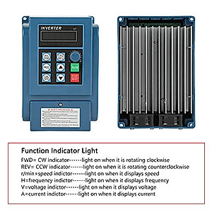 VFD Inverter AC 380V 4kW,Three-phase Variable Frequency Drive Inverter, VFD Speed Controller Inverter for 3-phase Motor