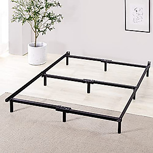 ZINUS Compack Metal Bed Frame, 7 Inch Support Bed Frame for Box Spring and Mattress Set, Black, California King