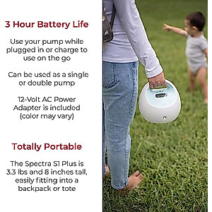 Spectra - S1 Plus Electric Breast Milk Pump for Baby Feeding - Convenient Breast Feeding Support