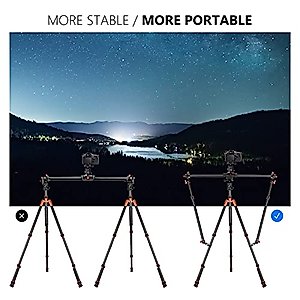 Neewer Camera Slider Support Arm Stabilizer, 2-Pack Adjustable Tripod Stability Arm for Increasing Stability in Aluminum Alloy, Extendable Poles for Camera Video Slider Rail with C Clamps and BallHead