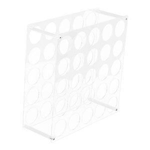 Didiseaon Easy Install Vinyl Roll Storage Rack 25 Holes Acrylic Vinyl Organizer for Craft Vinyl Wrap Rolls Holder