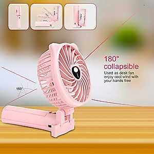 TriPole Mini Handheld Fan Bundle 2600mAh and 5000mAh Battery Operated USB Personal Fan Speed Adjustable Portable Fan