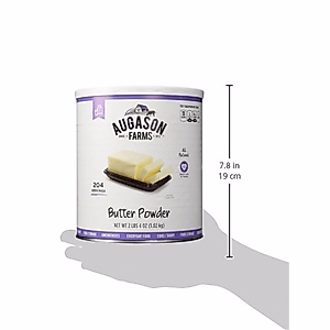 Augason Farms Butter Powder 2 lbs 4 oz No. 10 Can