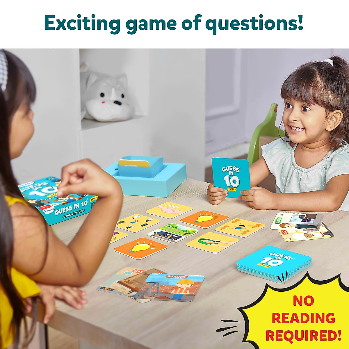 Skillmatics Card Game - Guess in 10 Junior Community Helpers for Boys, Girls, and Families Who Love Board Games and Educational Toys, Travel Friendly, Gifts for Ages 3, 4, 5, 6