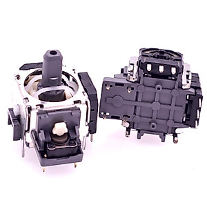 Deal4GO 2 Pack Original 3D Analog Stick Joystick Module Thumbstick Replacement for PS4 DualShock 4 Controller Grey