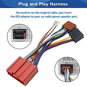 ISO Radio Wiring Harness Adapter Compatible with Mazda CX7 CX9 MPV Car Stereo Wire Harness Cable