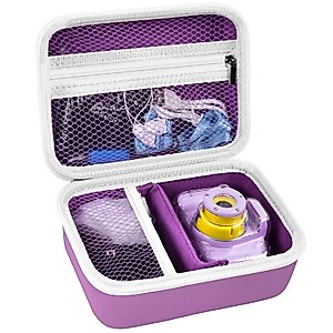 Againmore Kids Camera Case Compatible with Seckton/for Goopow/for Dylanto/for ESOXOFFORE/for Agoigo/for GKTZ/for Anchioo Digital Waterproof Camera. Portable Instant Print Cameras Storage-Purple
