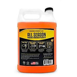 MWC 446948 Windshield Washer Fluid All Season Provides Increased Visibility Orange 1 Gal