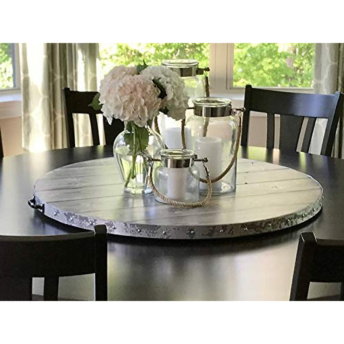 36" Large Lazy Susan for 72" Dining Table