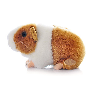 Cute Guinea Pig Plush Soft Stuffed Animals Toys 7 Inch (Yellow+White)