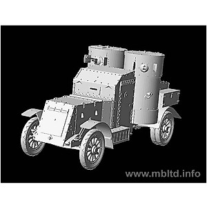 Master Box MB72008 1/72 British Austin Mk.4 Armored Car with Hotchkiss Machine Gun Plastic Model