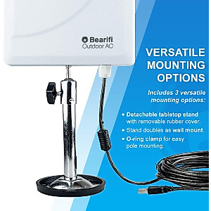 Bearifi BearExtender Outdoor AC 802.11ac Dual Band 2.4/5 GHz High Power USB Wi-Fi Extender Antenna PCs