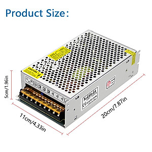SHNITPWR 24V Power Supply 10A 240W AC DC Adapter, DC 24 Volt 10 Amp Switching Power Converter Transformer LED Driver 110V / 220V AC in for LED Light Strip 3D Printer CCTV Security System LCD Monitor
