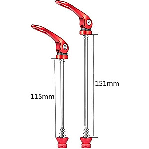 Chooee Quick Release Skewers Front & Rear Set for Mountain bike,red