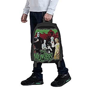 GisjYoHlo Lily The Comedy Munster Backpack Laptop Bag College 3D Print Shoulders Daypack Basic Unisex Lightweight Backpack for Boy&Girl&Men&Women with Bottle Side Pockets