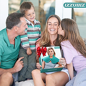 IZZUBIZ Christmas Gifts Heating Pad for Neck Shoulder and Back Pain Relief, Electric Weighted Heating Pad for Cramps, Leg and Foot, Gifts for Mothers Day, Fathers Day, Birthday, Women, Men, Dad, Mom