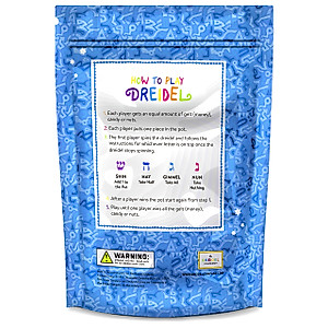 The Dreidel Company Hanukkah Dreidels Multicolor Plastic Chanuka Dreidels with English Transliteration - Includes Dreidel Game Instruction Cards (30-Pack)