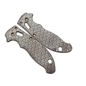 SEIGAIHA Copper scales for Spyderco MANIX 2