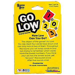University Games Go Low Card Game Small