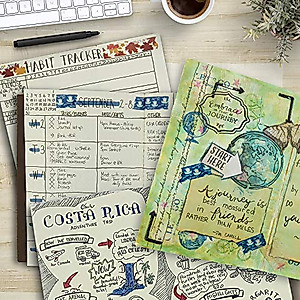 WANDERINGS A5 Leather Travelers Notebook A5 Refillable Travelers Journal, Hand-Crafted Genuine Leather - Perfect for Writing, Poets, Travelers, as a Diary - Blank Inserts - 22 x 15cm, 8.5x6 (A5)