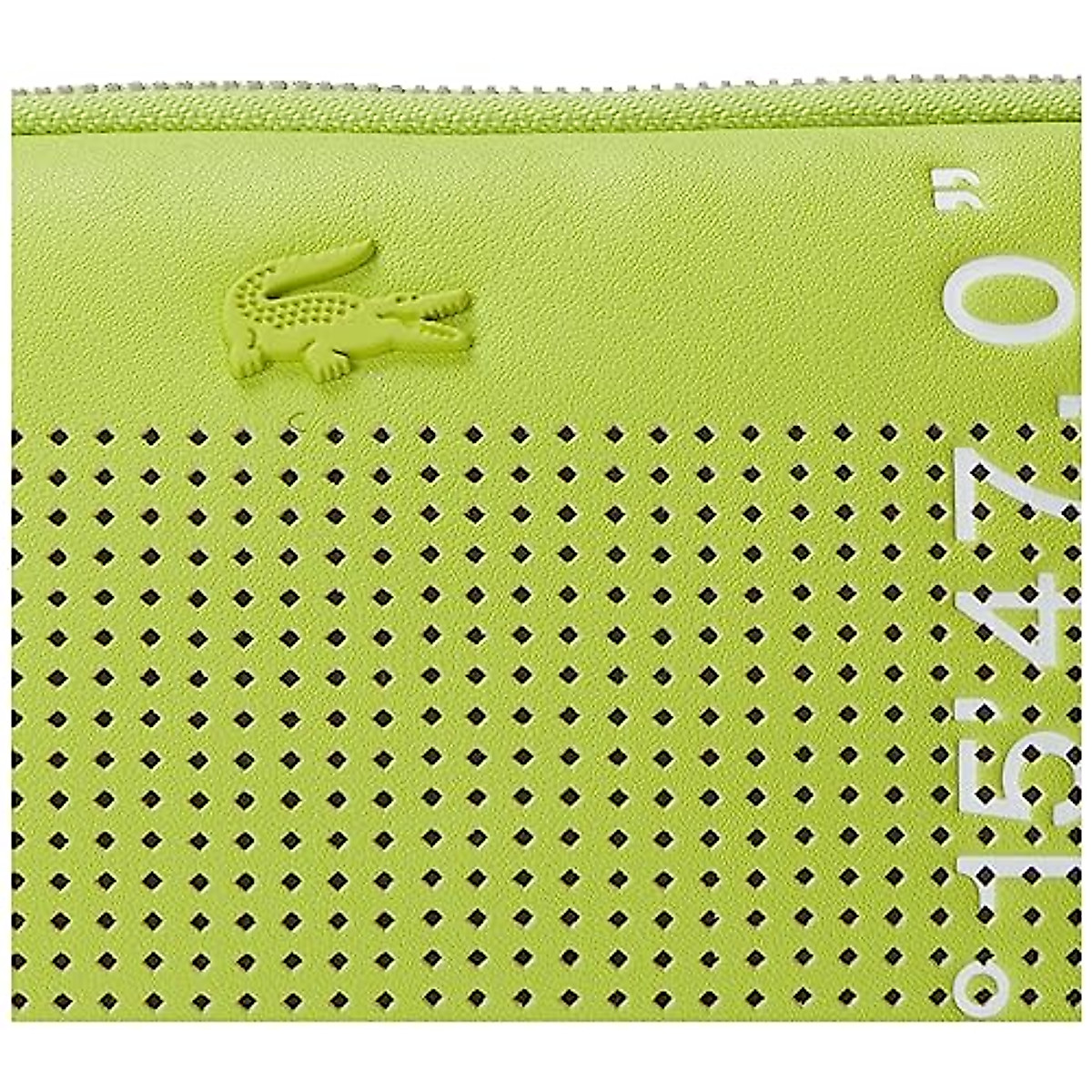Lacoste Women's Phone Holder Wallet With Multiuse Strap, Lime White, One Size