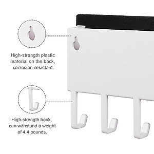 HKMNTGD Key Hooks for Wall, Key Rack Wall Mount Cow Printed Printed Key Hanger Key Holder Key Rack Organizer for Wall for Entryway Front Door Hallway Office