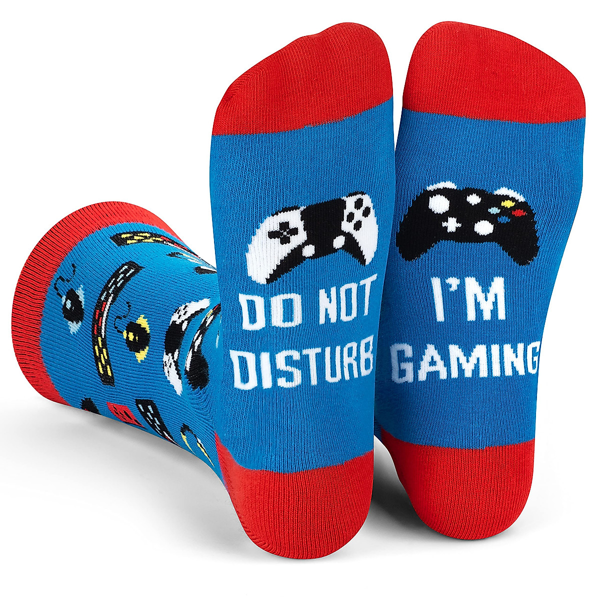 Lavley - Nerd Socks - Funny Gifts for Book Lovers, Music Lovers, Men and Women (US, Alpha, One Size, Regular, Regular, DND Gaming)
