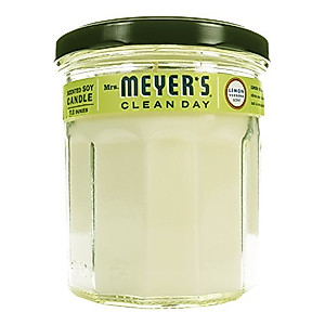 Mrs. Meyer's Clean Day Soy Candle, Lemon Verbena, 7.2-Ounce Jars (Pack of 6)