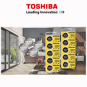 TOSHIBA CR2025 3 Volt Lithium Coin Battery (20 Batteries)