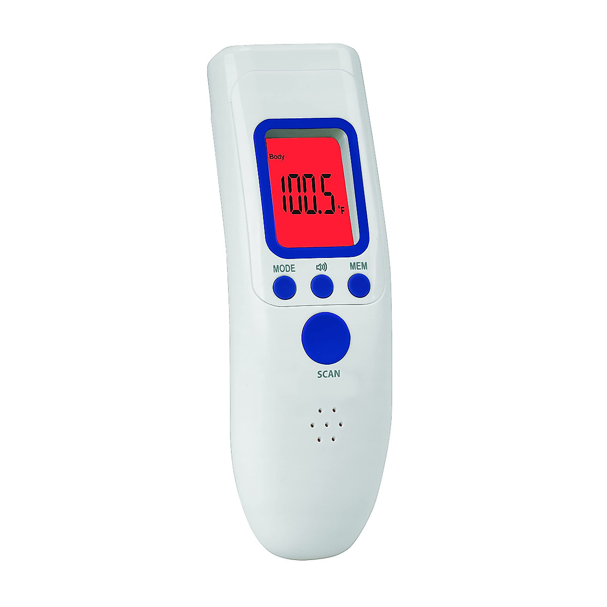 Veridian Healthcare Non-Contact Infrared Thermometer | For Children & Adults | Home Use With 3-Color Fever Alert Display | Instant Accurate Reading | Body, Object, Room, Fahrenheit/Celsius Measurement