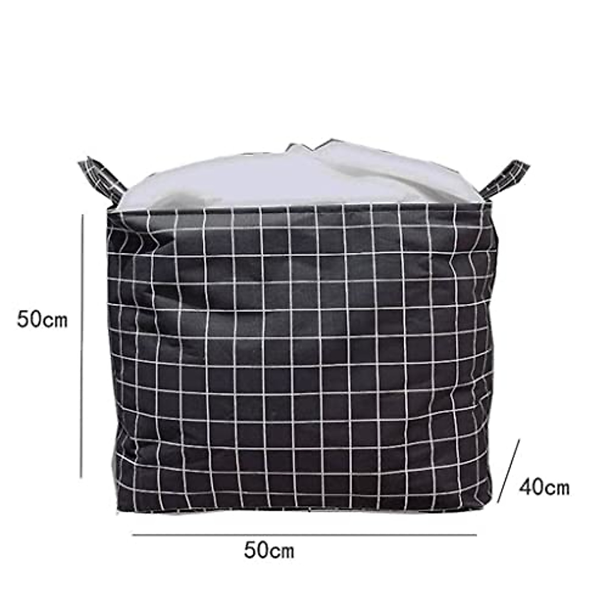 WALNUTA Clothes Storage Large-Capacity Beam Mouth Drawstring Oxford Cloth Cotton Quilt Storage Bag Storage Basket