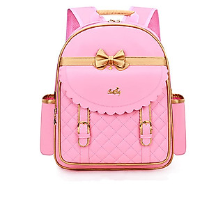 Children's Backpack Princess Girl School Bag PU Waterproof Casual Daypack