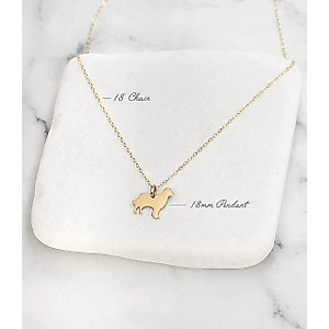 Sterling Silver 14k Gold/Rose Gold Necklace, Rottweiler, Great Dane, Pitbull, Border Collie, German Shepherd, Australian Shepherd, Doberman, Cocker Spaniel, Sterling Silver, No Gemstone