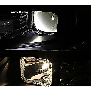HH Building 2pcs Headlight Front Left Right Side Clear Lens Black Housing LED Bar Projector Headlights 33101SECA12 AC2519106 9_P1ATS04BK