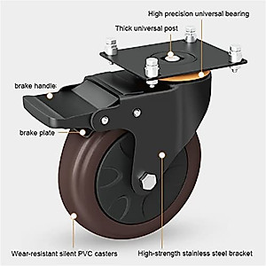 Folding Platform Cart, Rolling Flatbed Cart Hand Platform Truck Push Dolly Heavy Duty Space Saving Collapsible/550 Lb. Load Capacity/for Loading