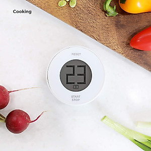 Mooas Dial Cooking Timer, Count Up/Countdown Digital Timer, Kitchen Timer, Loud Alarm, Big Digits, Magnetic Timer, Ideal for Cooking, Studying, Exercising, Working