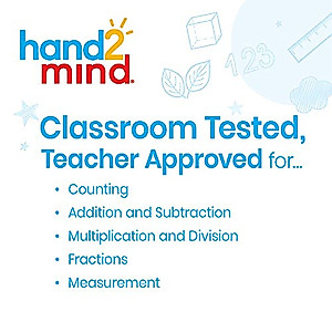 hand2mind - 42852 Plastic Cuisenaire Rods Classroom Kit (15 Sets of 74 Pieces) & Learning Resources 9"X 11" Double Sided x-Y Axis Dry Erase Mats,Ages 6+