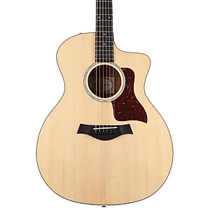 Taylor 214ce-K Deluxe Acoustic-Electric Guitar - Natural with Layered Koa Back & Sides