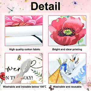 Avezano Wildflower Baby Shower Backdrop Watercolor A Little Wildflower is On The Way Baby Shower Party Decorations Wildflower Theme Girl Banner Photoshoot Props 7x5 ft, 83x59 inch