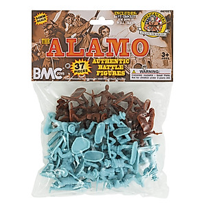 BMC The Alamo Plastic Army Men - Texas vs. Mexico 37pc Soldier Figures