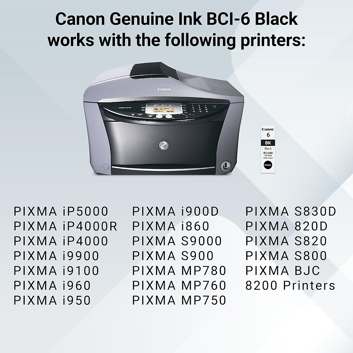 Canon BCI-6 BLACK Compatible to MP760/MP750,MP780 Printers