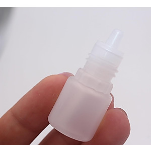 Elandy 50PCS 2ml Portable Empty Squeezable Dropper Bottle-Plastic Eye Liquid Dropper Sample Storage Containers With Orfice Reducer(Bottle+Tip cap+cap)