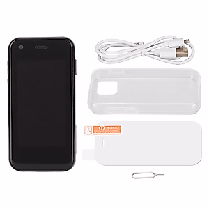 XS11 Mini Phone, 3G Internet, Support APP Download, WiFi and GPS, Android 6.0 Version, 1GB RAM 8GB ROM, 2.5in Quad Core Smart Phone for Students, for Kids(Black)