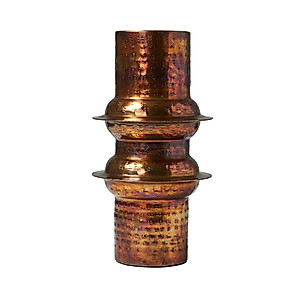 Creative Co-Op Modern Sculptural Metal, Antique Copper Finish Vase