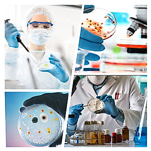 100 Packs Sterile Thick Plastic Petri Dishes with Lid, Vabiooth 90mm Dia x 15mm Deep Clear 3 Vents Petri Dish for Lab Science Experiment